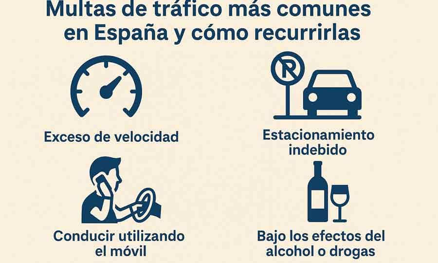 Multas de tráfico más comunes en España y cómo recurrirlas por Abogados ...